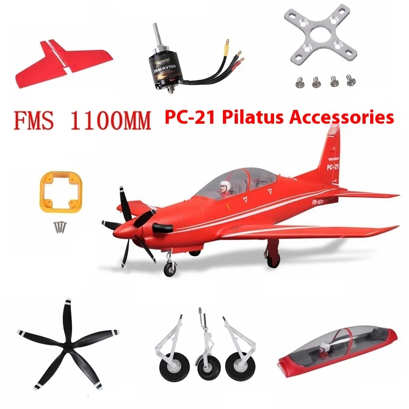 Fms 1100mm Pc-21 Pilatus Complete Set Of Accessories, Propeller Cover ...