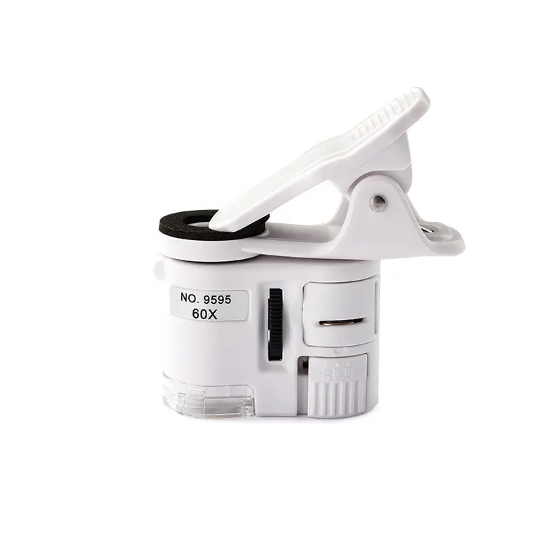 Clip-Microscope-60X-LED-Jewelry-Magnifying-Glass-Focusing-Adjusted ...
