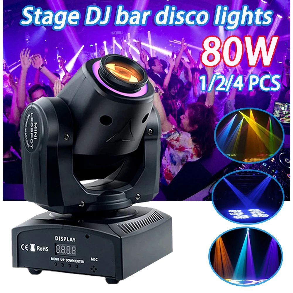 2024-New-LED-Lights-1-2-4PC-80W-DJ-Disco-Shaking-Head-Flash-Moving-Head ...