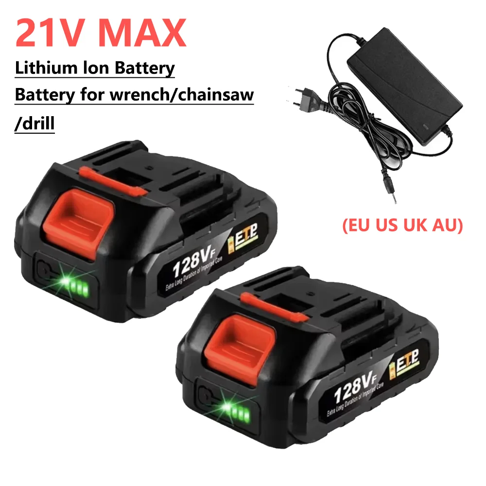 Neuer 21V 7500mAh Hochleistungs-Lithium-Ionen-Akku 128VF Akku mit LED ...