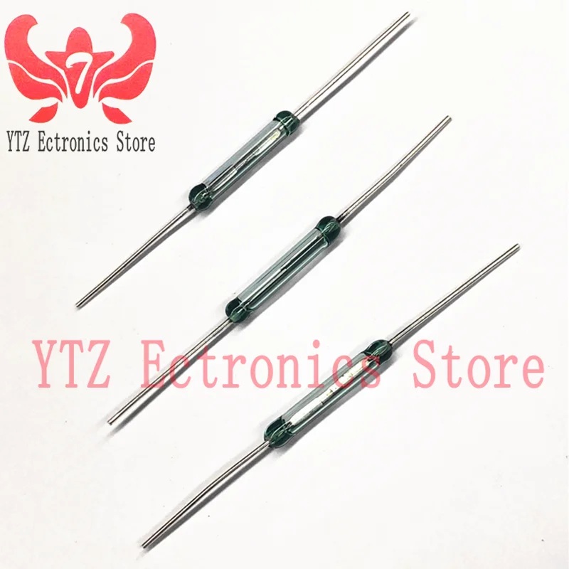 10-20Pcs/Lot 2*14 mm Y213 Reed Sensor Magnetic Switch Control Green ...