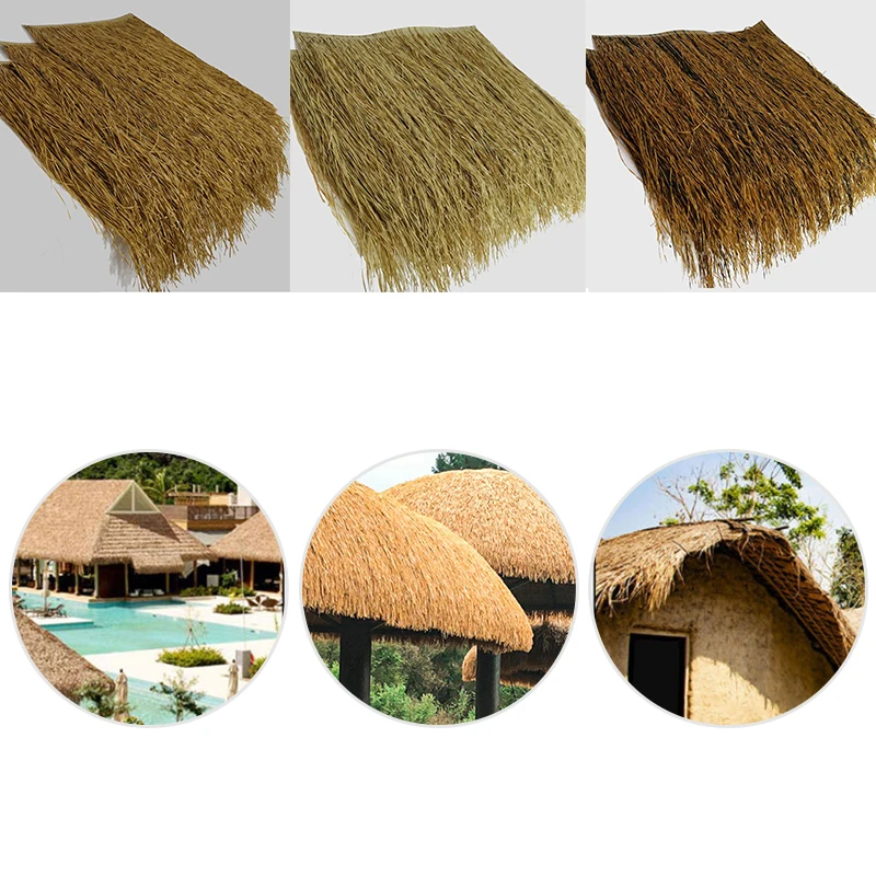 Techo-de-paja-Artificial-realista-valla-de-jard-n-Material-de-Patio ...