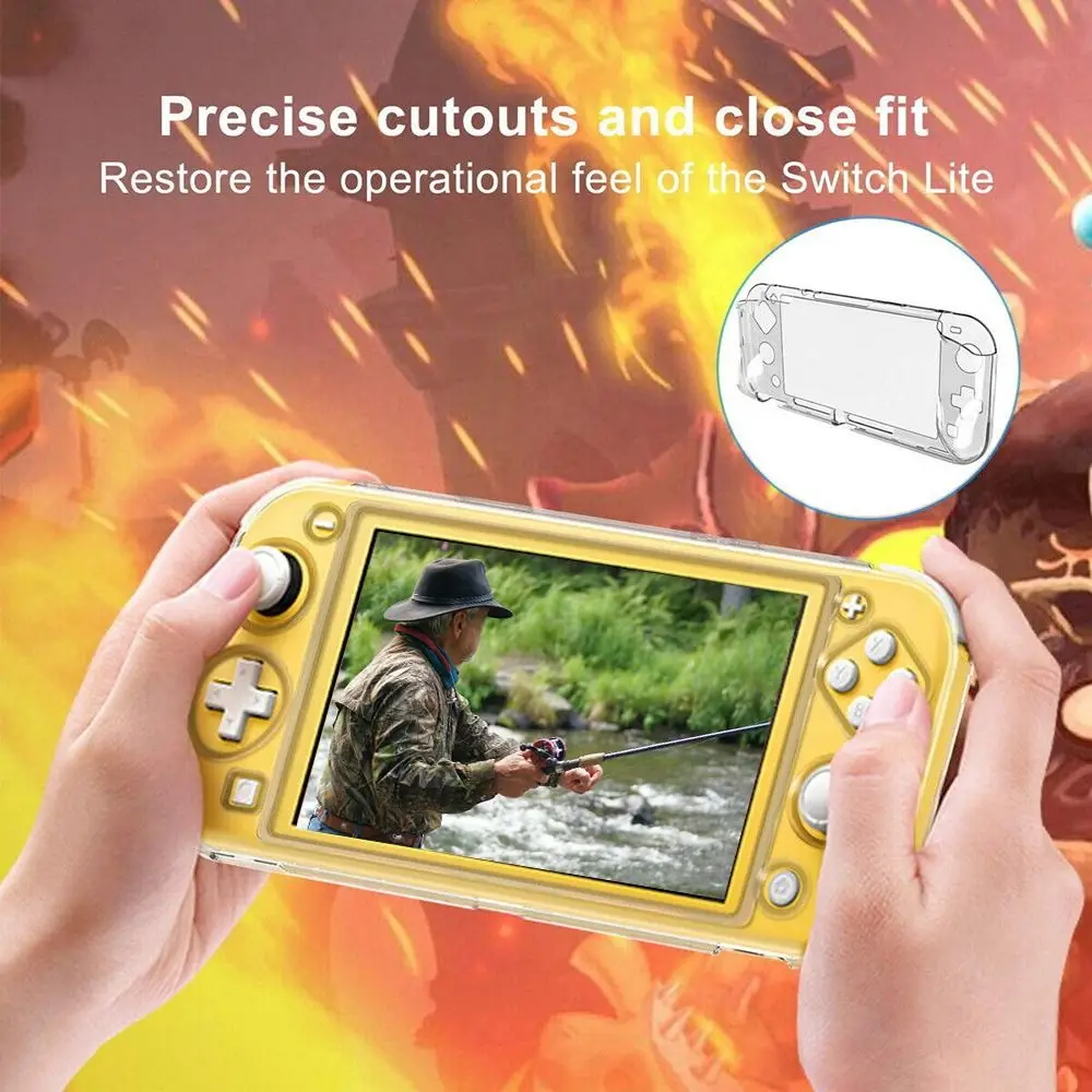 Bleu - Coque de protection transparente pour Nintendo Switch Lite ...