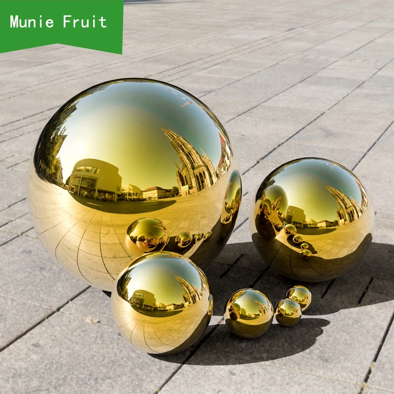Dia-19-300mm-304-Stainless-Steel-Hollow-Ball-Golden-Mirror-Surface ...