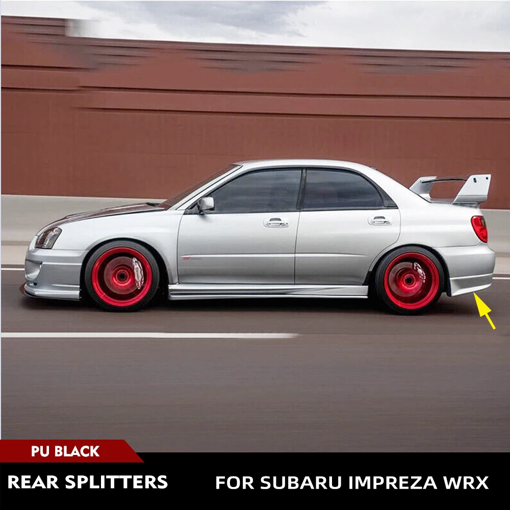 Para Subaru Impreza WRX 8th 2003-2005 divisores de parachoques trasero ...