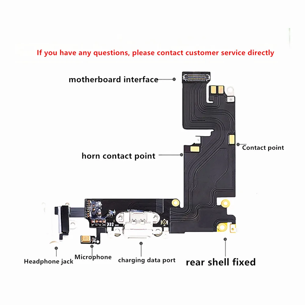 10 Pcs Original For Iphone 5 6 7 8 Plus X Xr Xsmax Tail Plug Cable ...