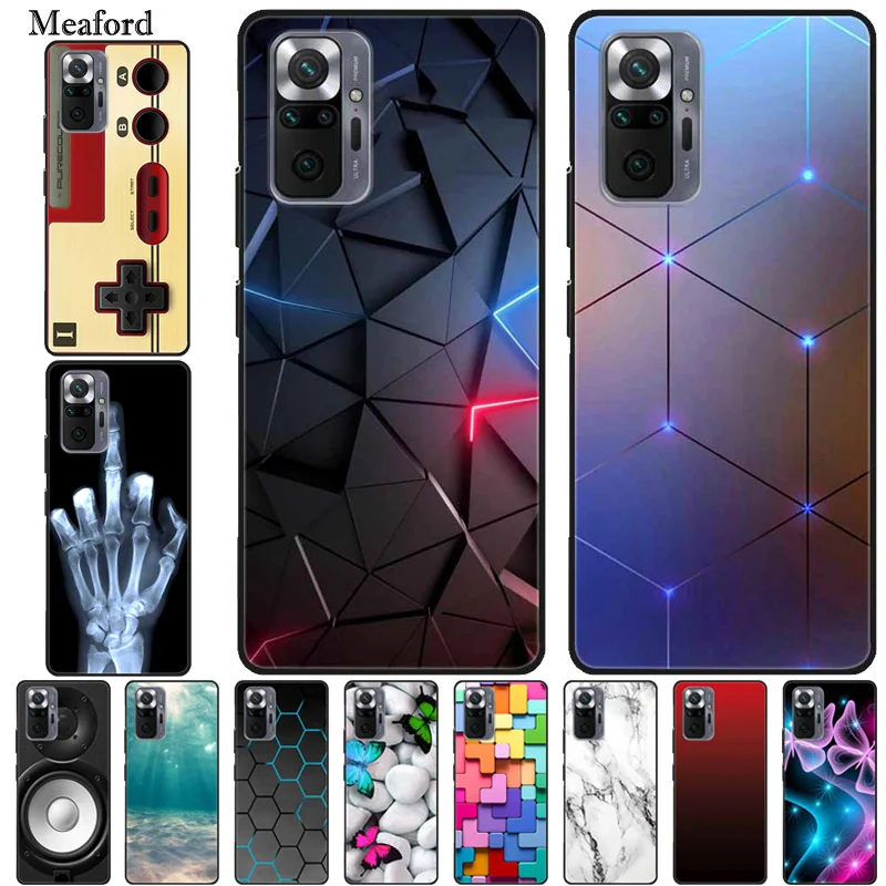 For Xiaomi Redmi Note 10 Pro Case Fashion Soft Silicone Phone Cover for ...