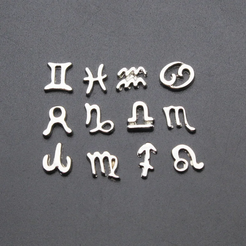 120pcs-lot-Mix-12-The-Signs-of-the-Zodiac-Floating-Charms-Living-Glass ...
