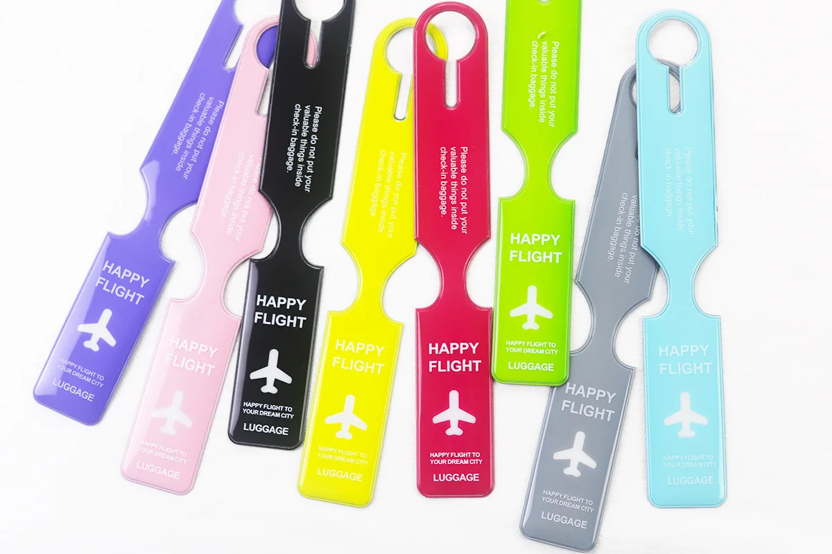 PVC Travel Luggage Tag Label Cover Creative Accessories Suitcase ID ...