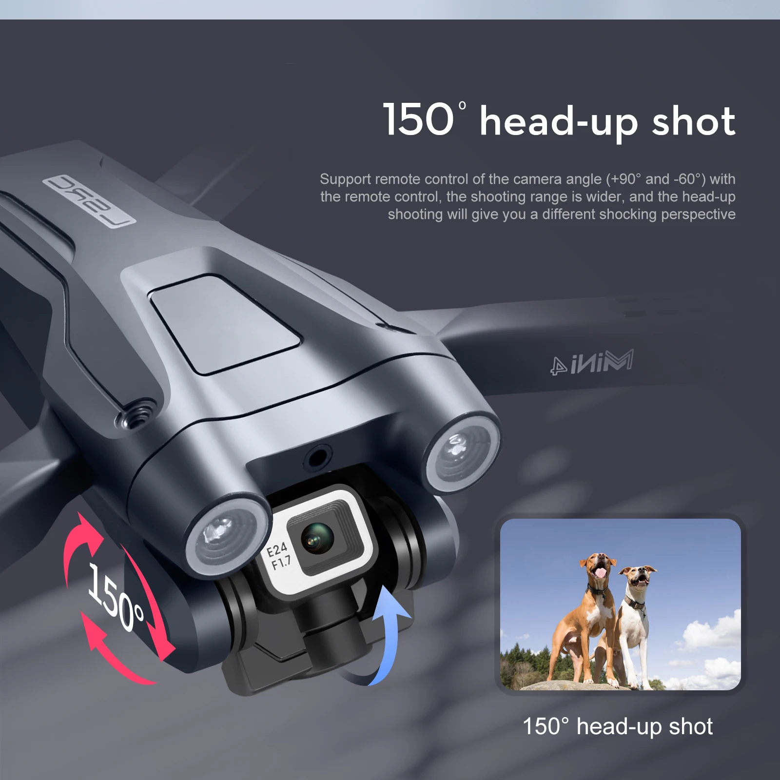 4K Blanc 2B-Mini Drone 4 Rc, Caméra 4k 2023 P, Wifi 1080g, Flux Optique ...