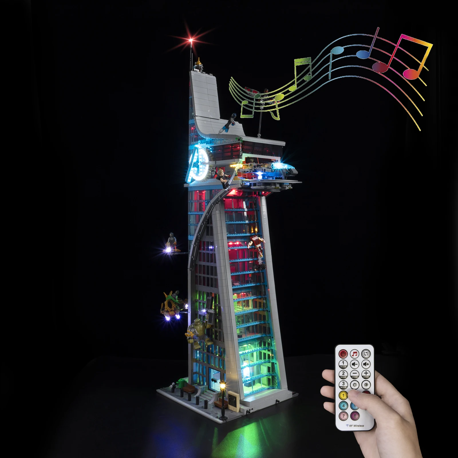 Kyglaring LED Light Kit suitable for Lego 76269 Avengers Tower Building ...