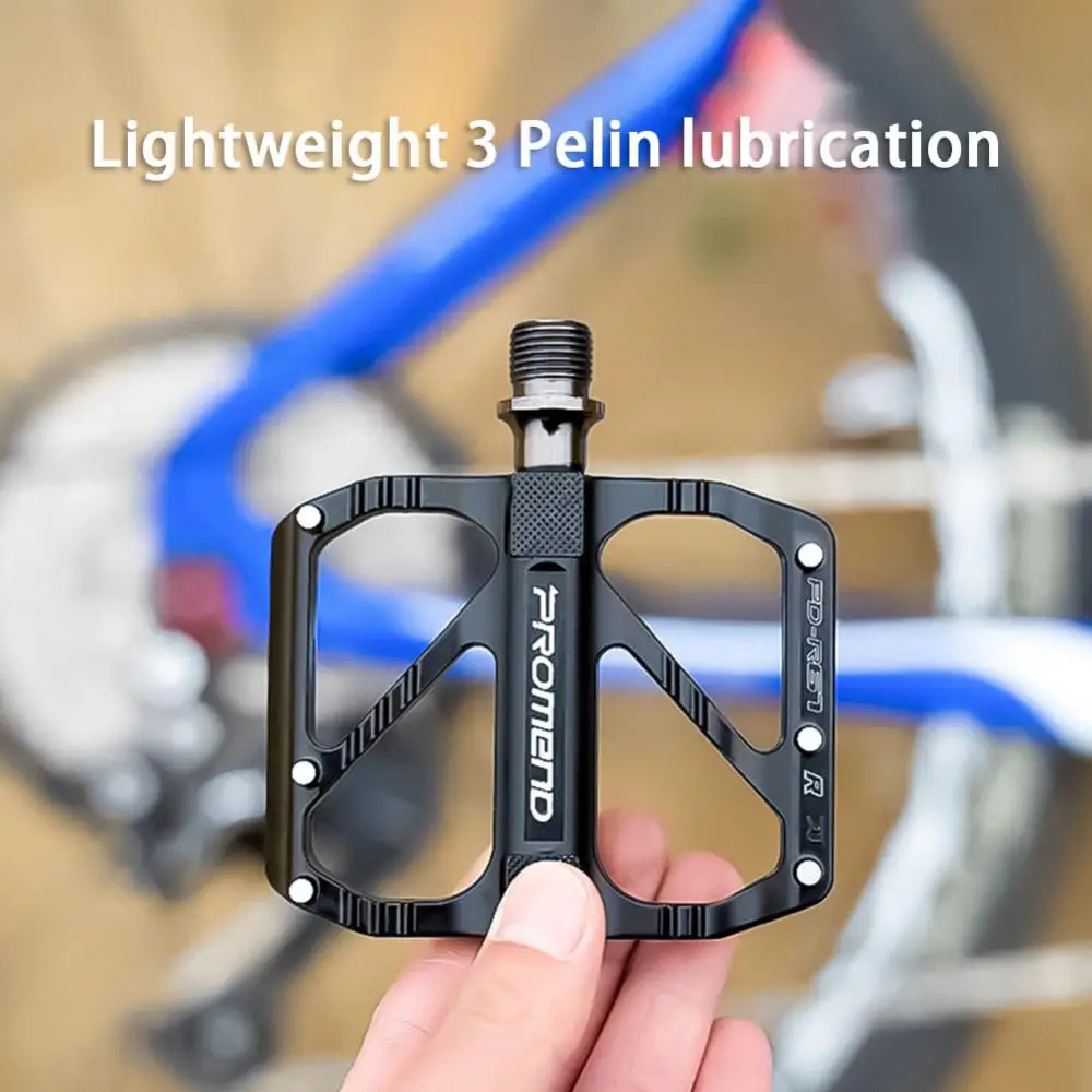 Promend 플랫 자전거 페달 Mtb 산악 도로 3 실드 베어링 자전거 페달 산악 자전거 페달 와이드 플랫폼 액세서리