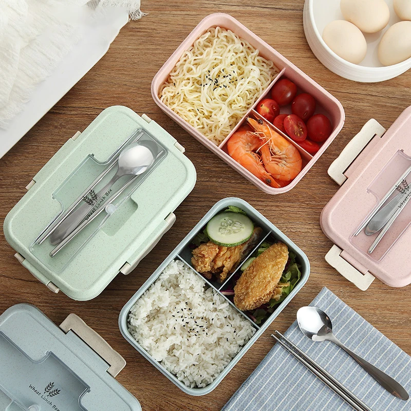 Bo-te-Bento-Japonaise-en-Paille-de-Bl-Bento-Domestique-Micro-ondes ...