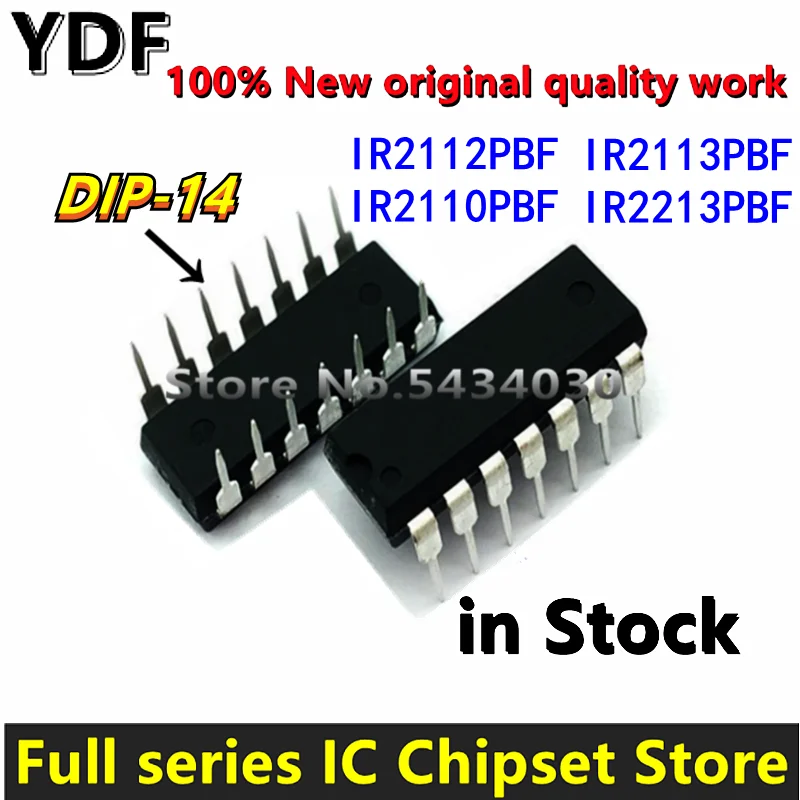 (10pcs) 100% New IR2110PBF DIP14 IR2110 DIP DIP-14 IR2113PBF IR2113 ...