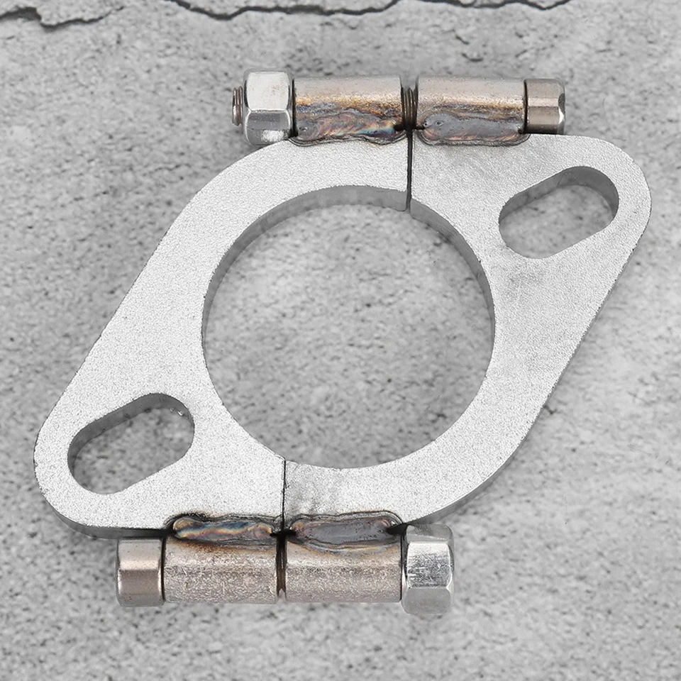 Exhaust Bandage 2" Inch Exhat Flange Flat Oval Split Repair Replacement ...