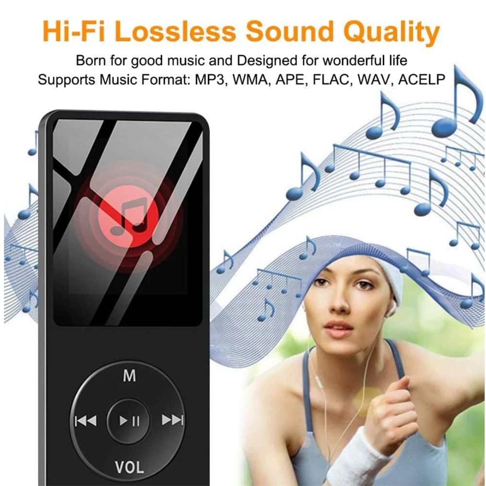 Mini MP3 Player Bluetooth compatible Speaker Portable Mp4 Fm Radio ...