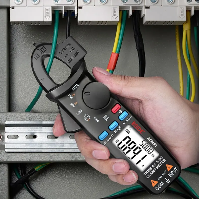 Bside-digitales-Klemm-messger-t-1ma-hochpr-zise-Ampere-meter-zange-True-RMS-DC-Wechselstrom ...