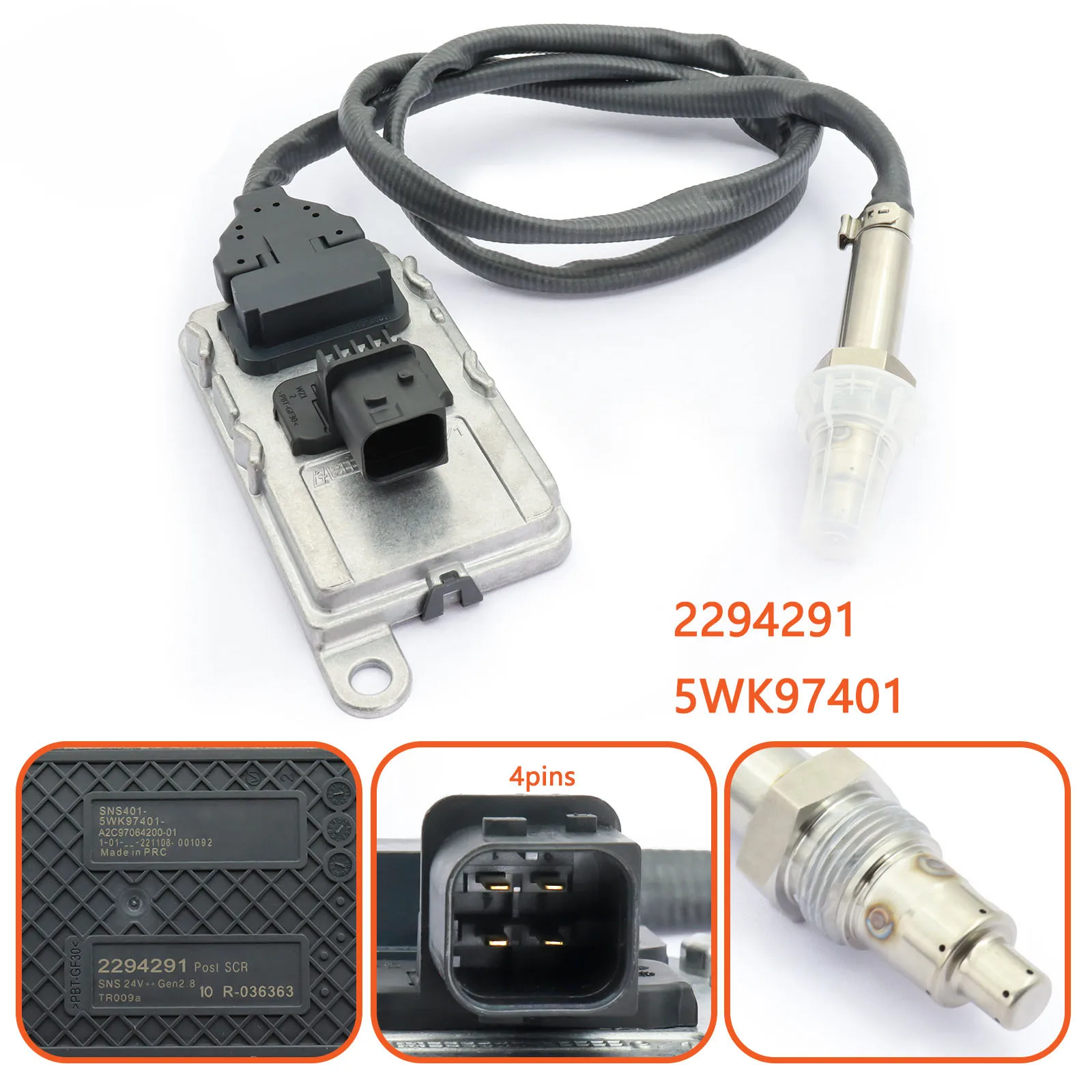 BrandNew Lambda Sensor 2294290 Nox Sensor Nitrogen Oxide Sensor fit For ...