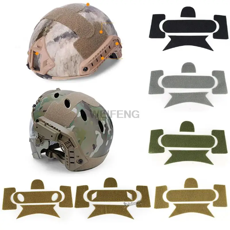 5PCS-SET-Tactical-Helmet-DIY-Magic-Sticker-FAST-Helmet-Tape-Cover-for ...