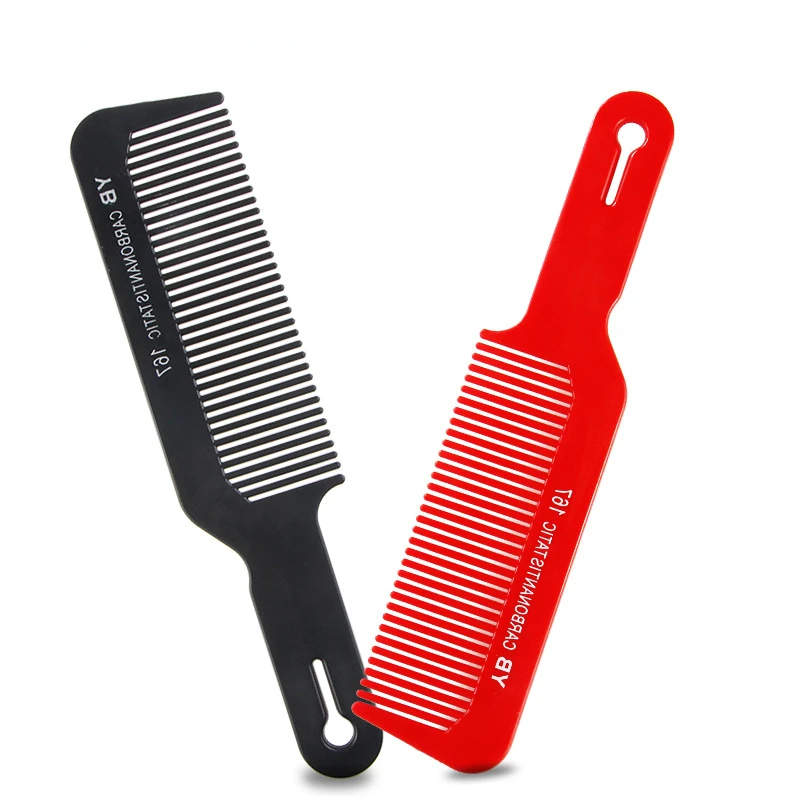 Barbershop Oil Head Clipper Comb Wide Tooth Flat Top Comb Heat ...