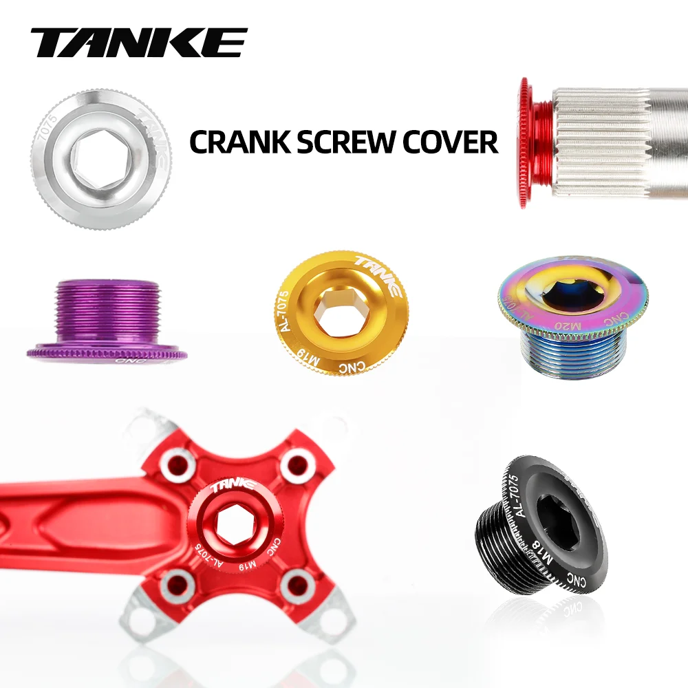 TANKE-Crank-Cover-Screw-Cap-M18-M19-M20-MTB-Crankset-Crank-Cover ...