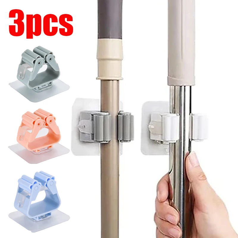 3-1PCS-Mop-Storage-Racks-Broom-Hanger-Wall-mounted-Mop-Bracket ...
