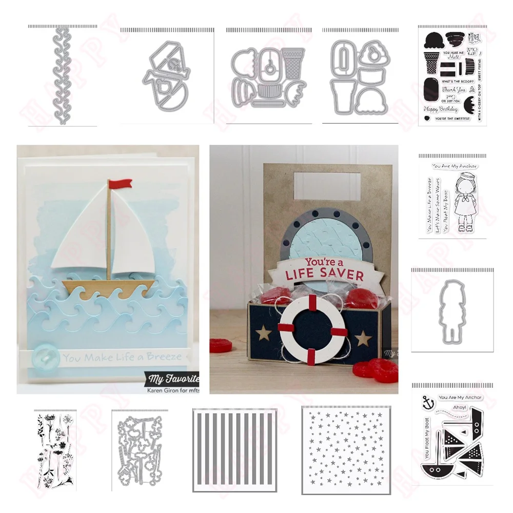 Sailor-Girl-Let-s-Get-Nautical-Die-New-Metal-Cutting-Dies-Stamps ...