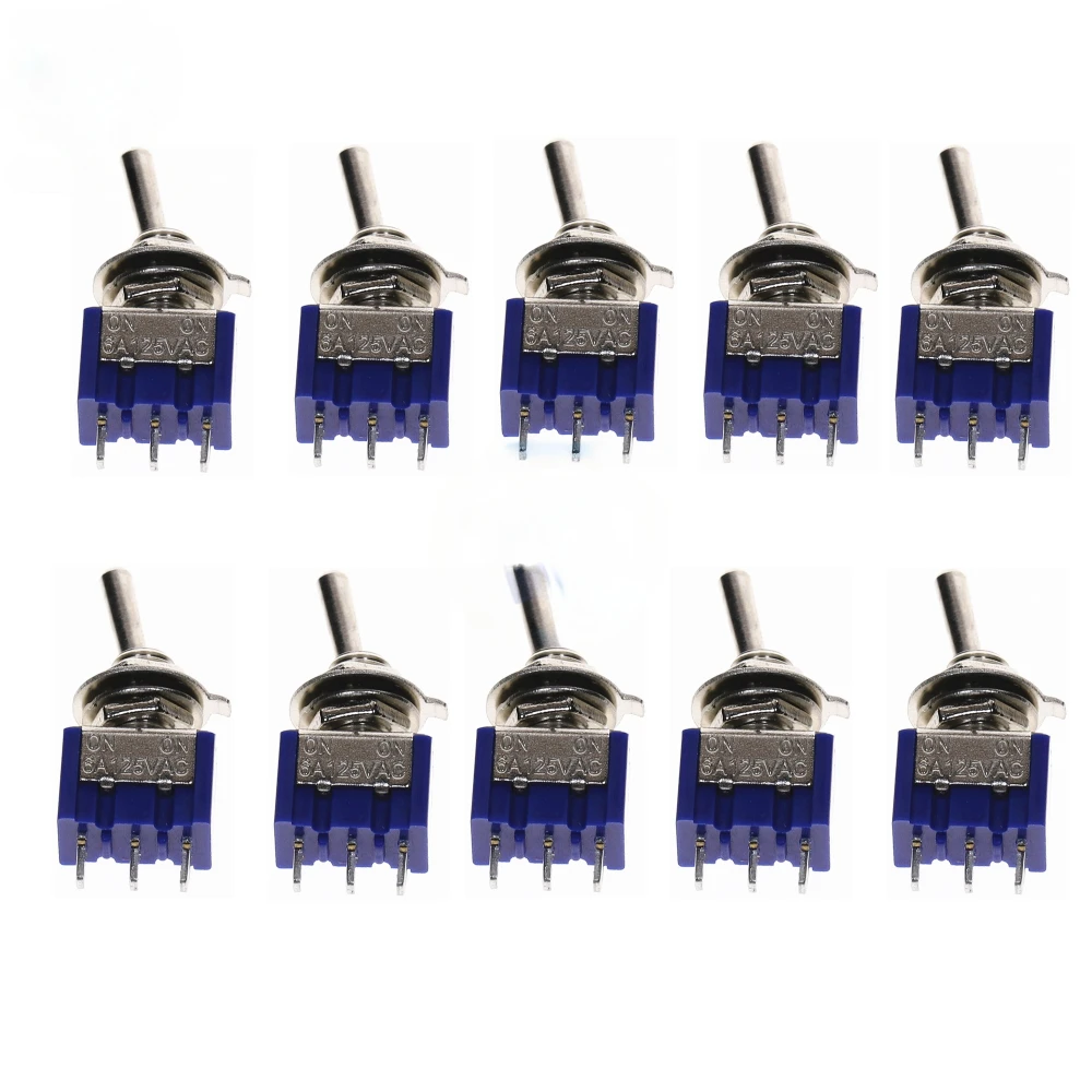 10PC-5PC-Miniature-Toggle-Switch-Single-Pole-Double-Throw-SPDT-DPDT-ON ...