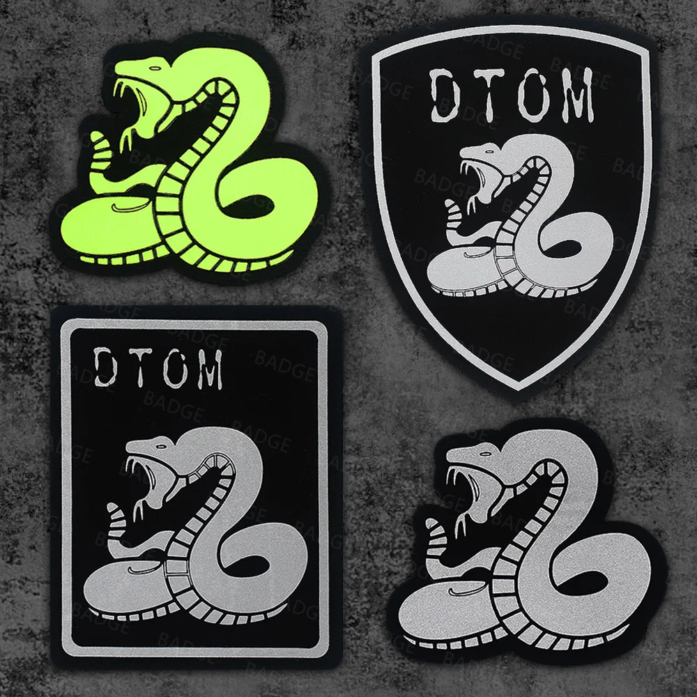 DTOM-Patch-reflexivo-com-fixadores-de-gancho-emblema-t-tico-n-o-pisar ...