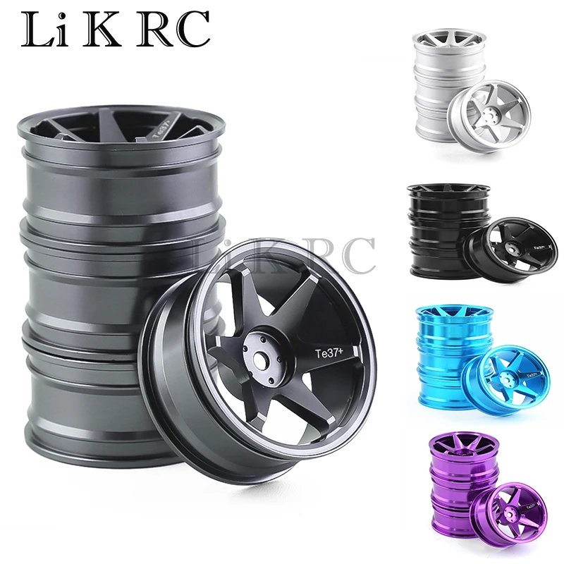 4pcs-52mm-1-10-RC-On-Road-Drift-Racing-Car-Metal-Wheel-Rim-Wheel-Hubs ...