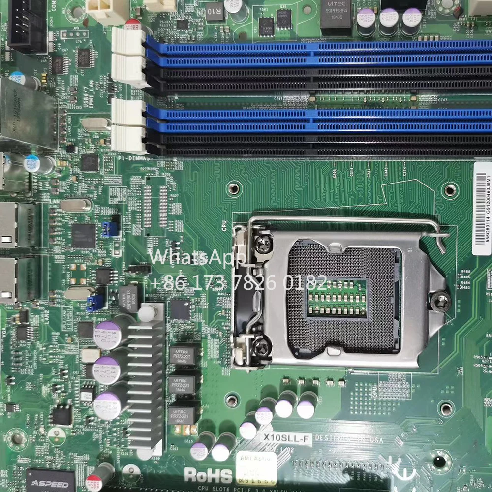 X10SLL-F For Supermicro Server Motherboard DDR3 LGA1150 E3-1200 v3/v4 ...