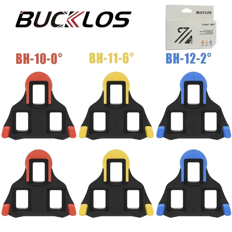 BUCKLOS Bike Pedal Cleat for SPD-SL Cleat Set Durable Road Bike Cleats ...