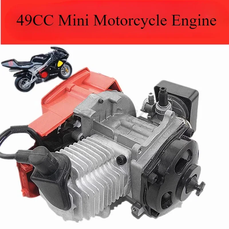 Mini-Sports-Car-Engine-49CC-Two-stroke-Motorcycle-Gasoline-Engine-Small ...