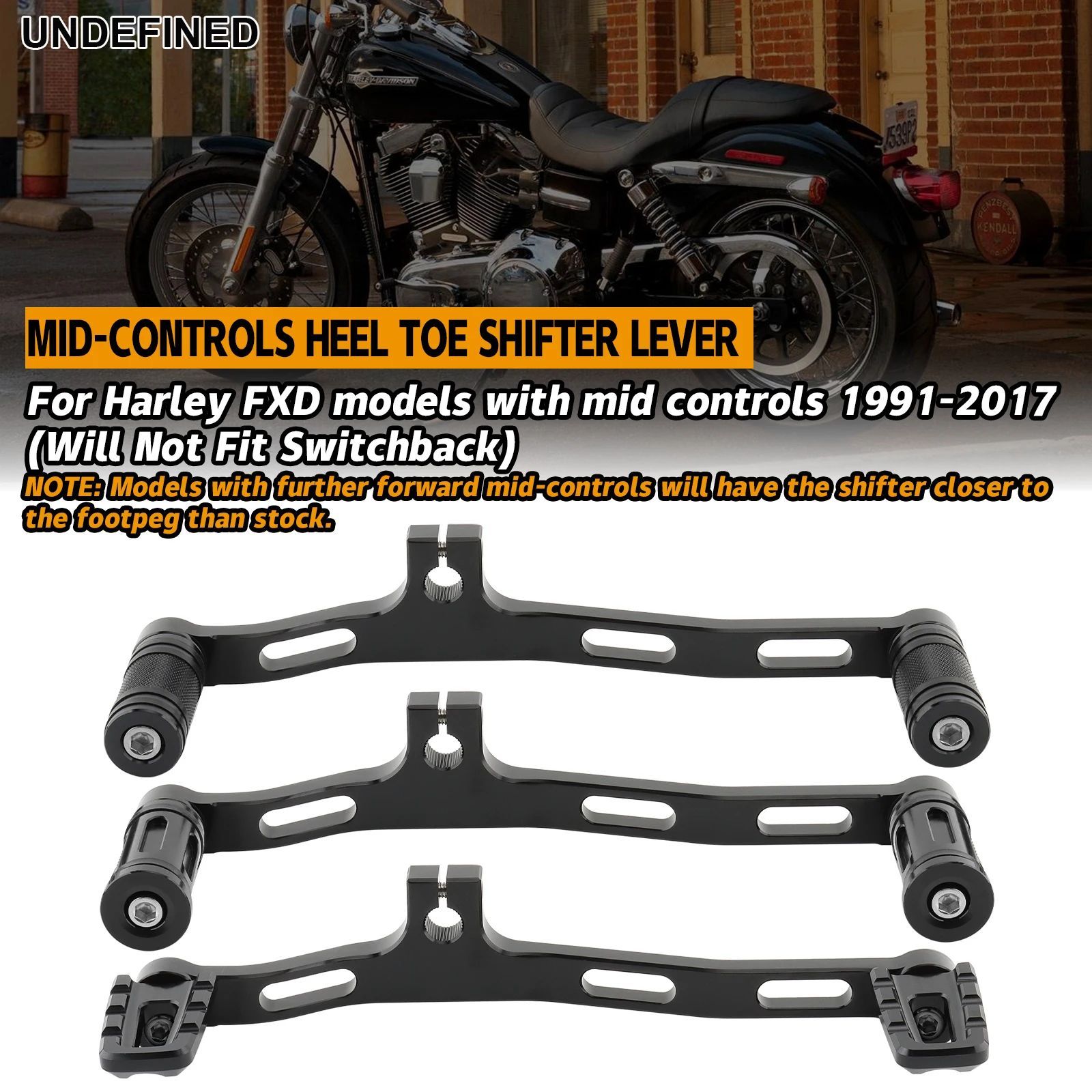 Motorcycle-Mid-Controls-Shift-Lever-Shifter-Pegs-For-Harley-Dyna-Street ...