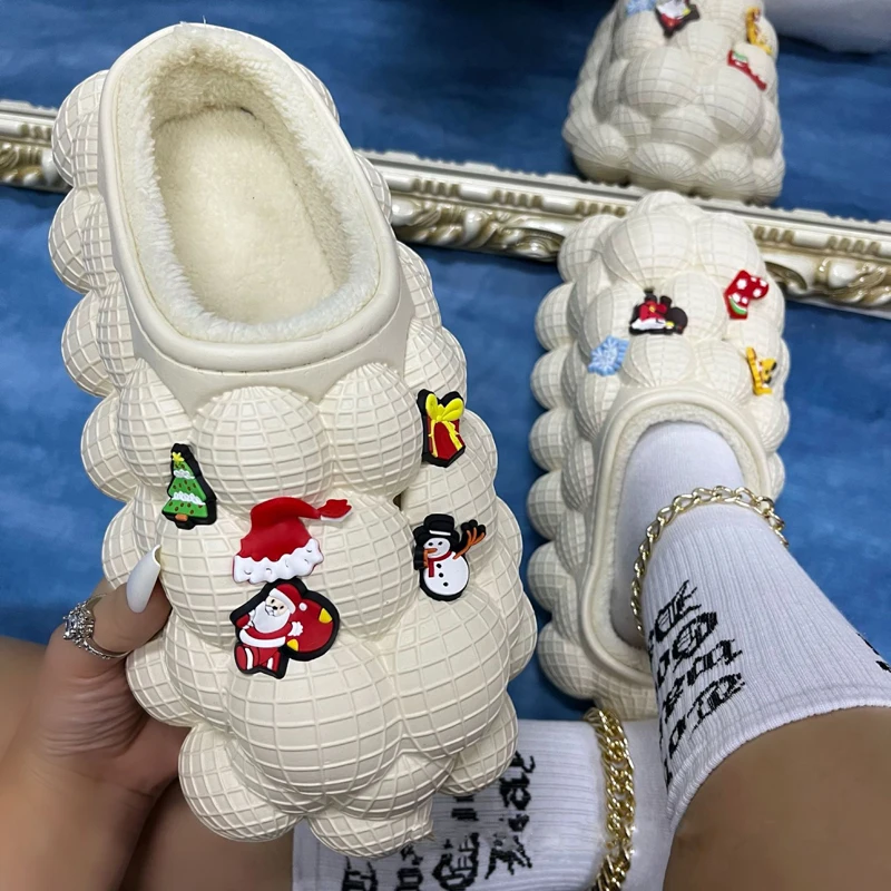 Winter Bubble Slippers | Bubble Slippers Men | Velvet Bubble Shoes ...
