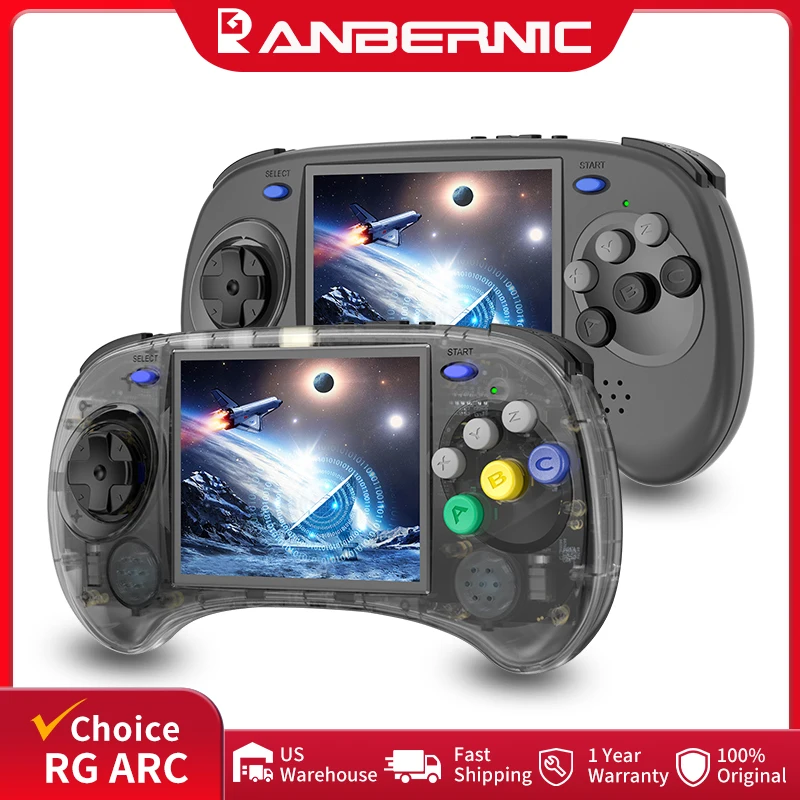 ANBERNIC RG ARC-S/RG ARC-D Retro Handheld Game Console 4.0" Six Button ...