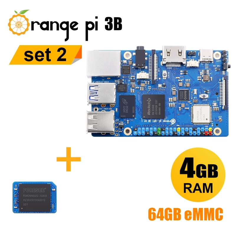 Orange-Pi-Single-Board-Computer-Placa-de-Desenvolvimento-RK3566-Gigabit ...