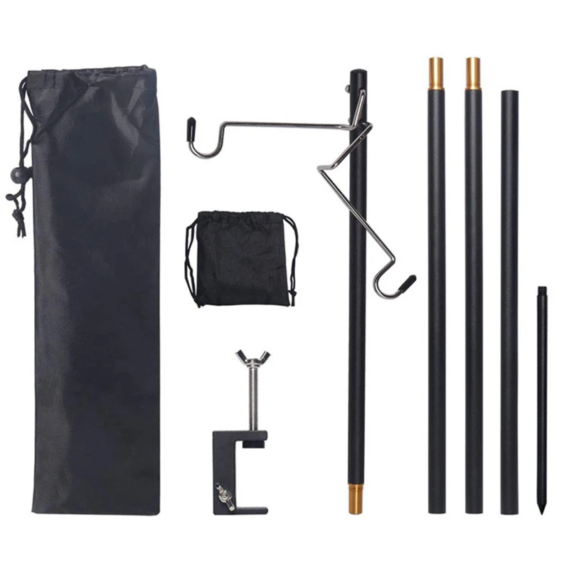 Detachable Aluminum Alloy Camping Lantern Lamp Bracket Hook Tent Table ...