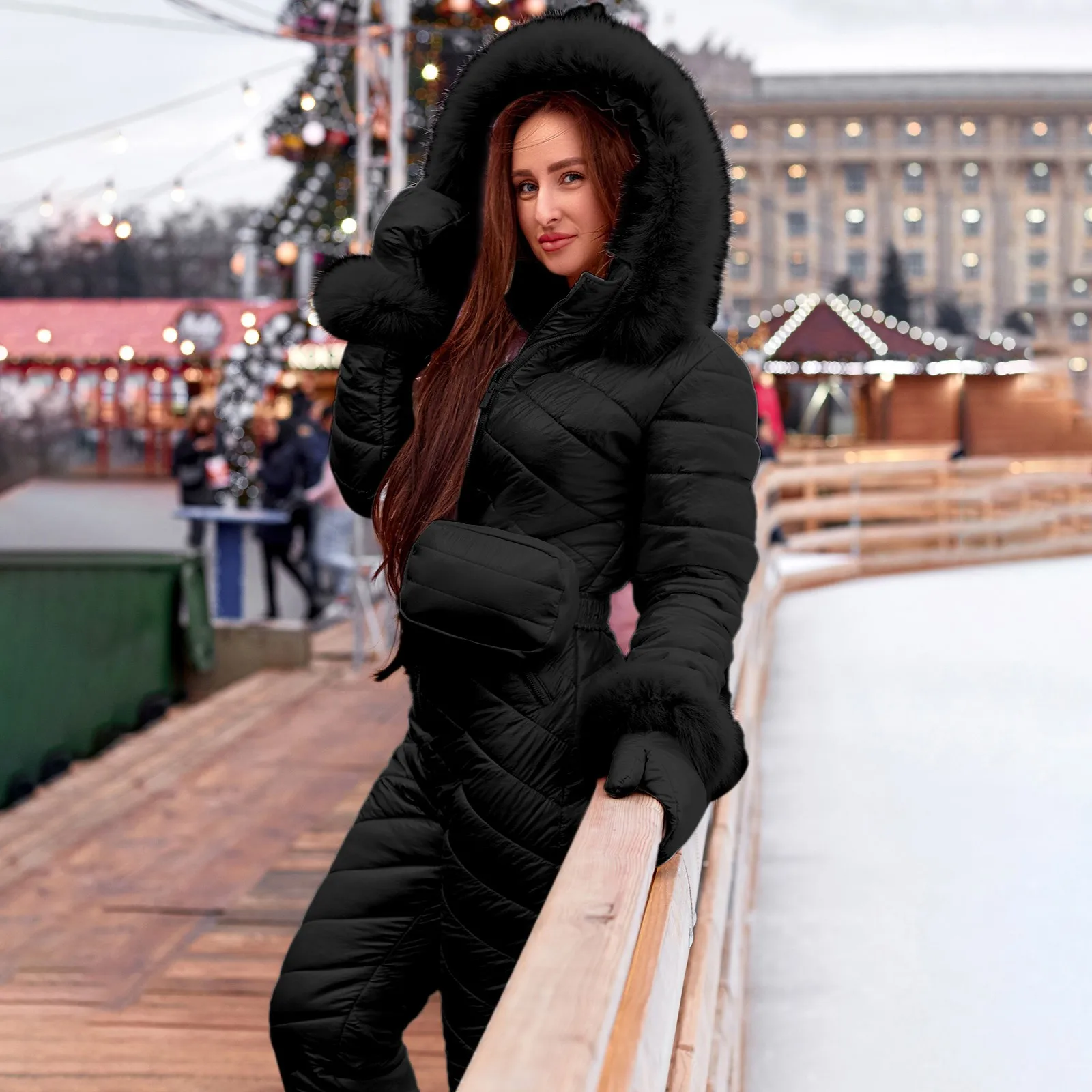 Winter-One-piece-Warm-Snow-Coveralls-Mountain-Ski-Suit-Fleece-Jumpsuit ...