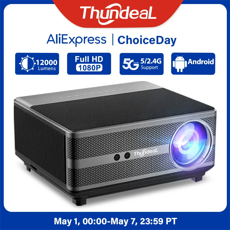 ThundeaL-Full-HD-1080P-Projector-WiFi-LED-2K-4K-Video-Movie-Beam-TD98 ...