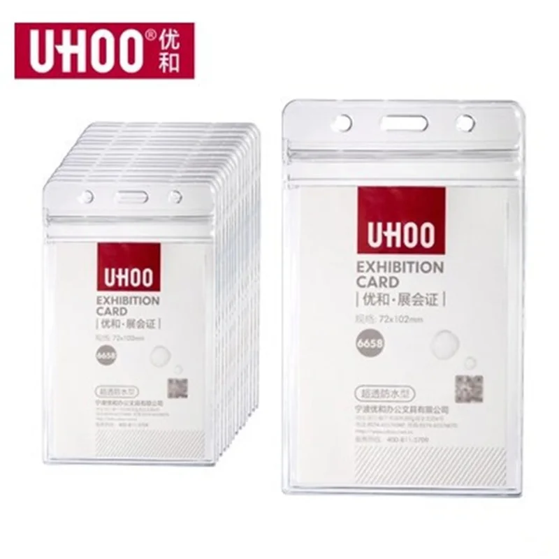 Waterproof-Transparent-Work-Tag-Badges-ID-Card-Holder-PVC-Clear-Plastic ...