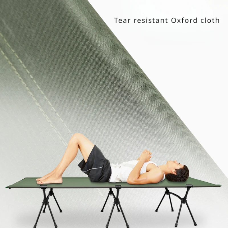 Outdoor-camping-folding-bed-hiking-marching-bed-single-lunch-bed-ultra ...