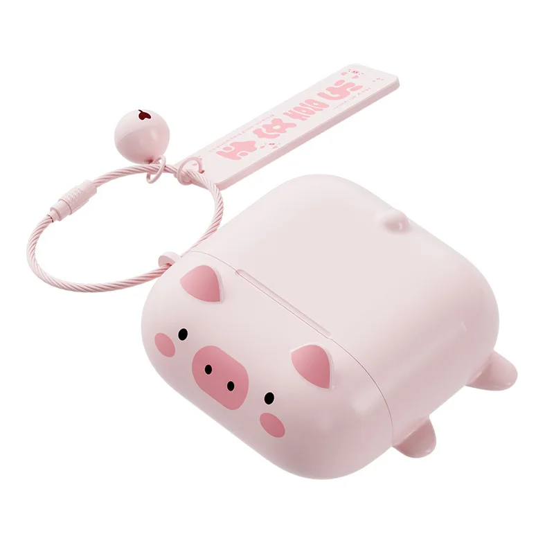 Cute Cartoon Pig Earphone Wireless Bluetooth 5.3 Animal Shape Creative ...