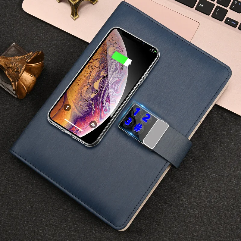 Smart Password Unlock Notebook Multi Function Wireless Charging with U ...