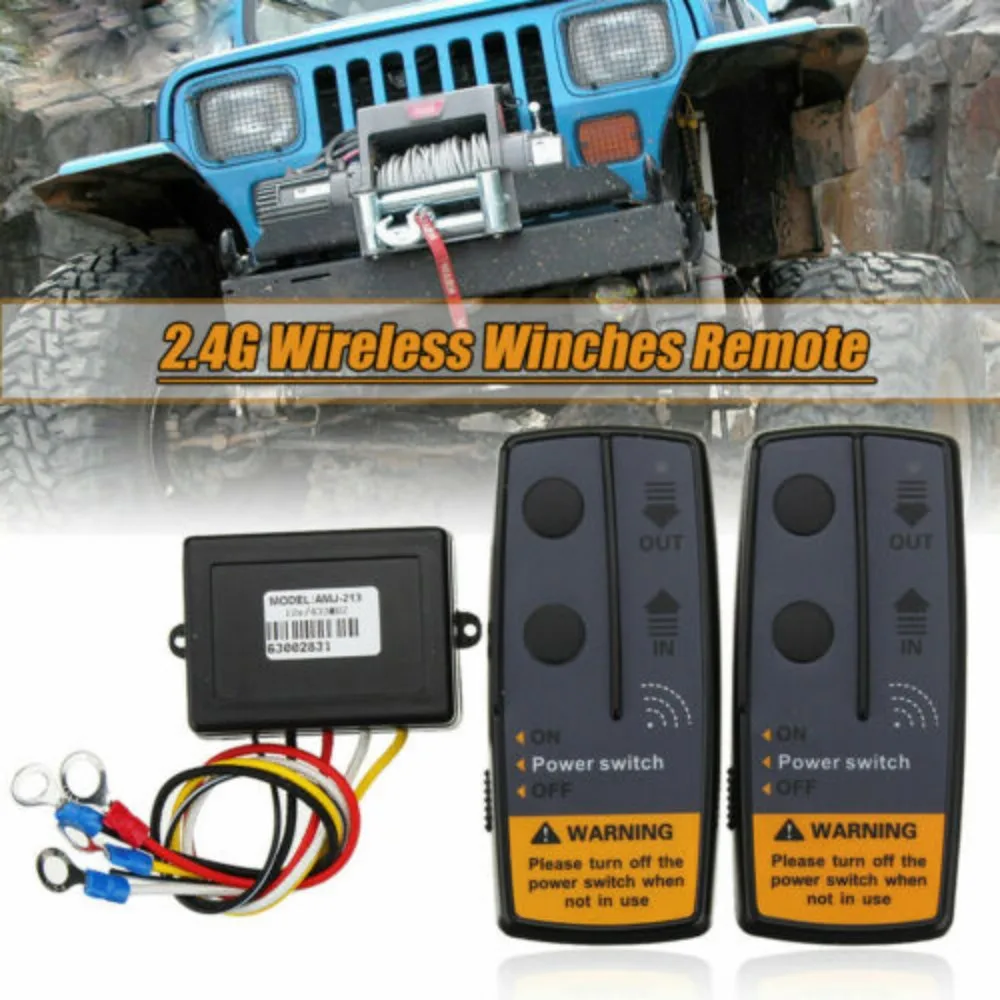 2-4G-12V-24V-Electric-Winch-Switch-Controller-Universal-Wireless-Remote ...