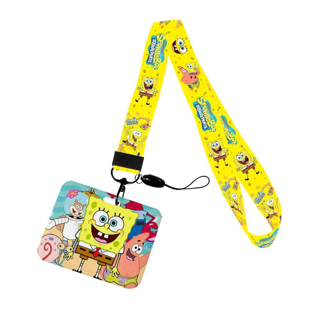 Cartoon-SpongeBob-ID-Card-Employee-Card-Badge-Holder-ID-Card-Holder ...