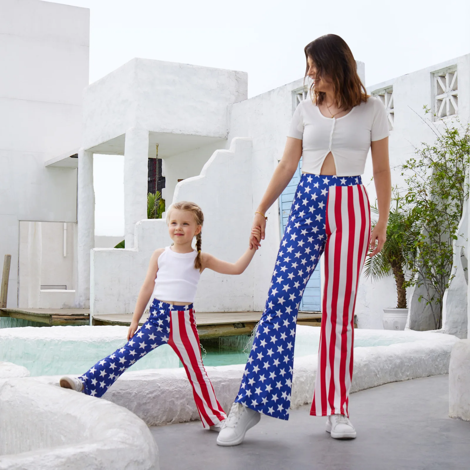 American Flag Pants Women
