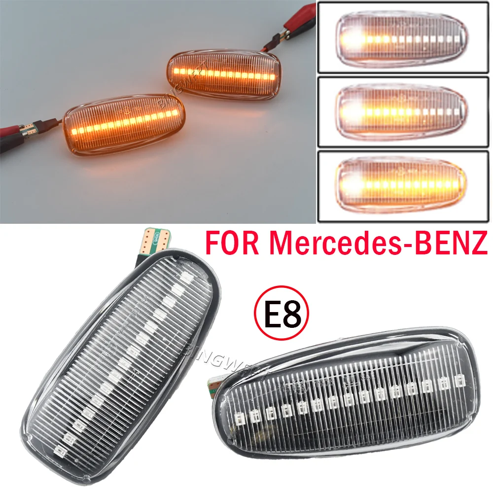 High-quality-LED-Side-Marker-Turn-Signal-Lights-For-Mercedes-Benz-W210 ...