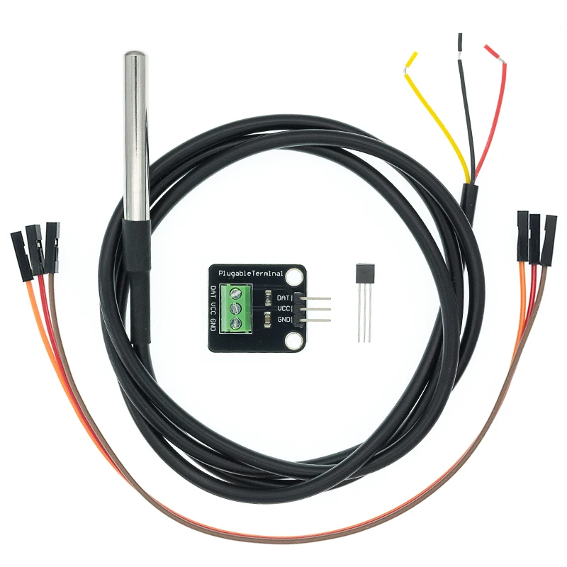 DS18B20-Temperature-Sensor-Module-Kit-Waterproof-100CM-Digital-Sensor ...