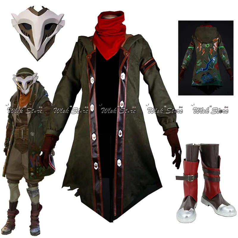 Game Ekko Arcane Cosplay Costume The Boy Who Shattered Time Ekko ...